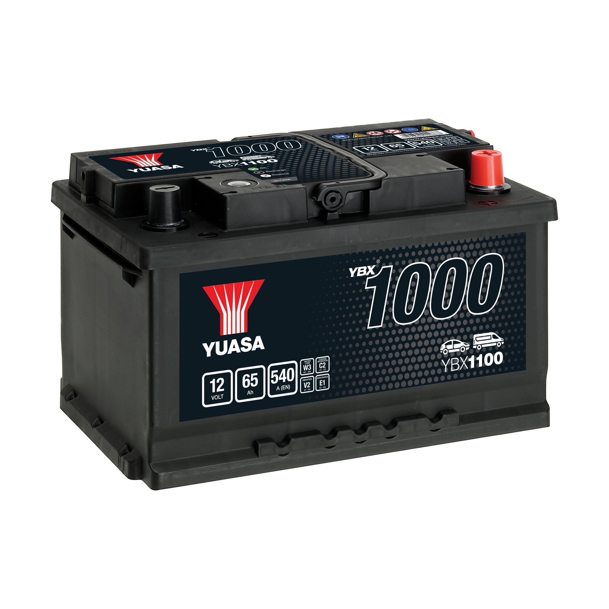 YBX1100 12v 65Ah 540A Yuasa Battery – McMartins